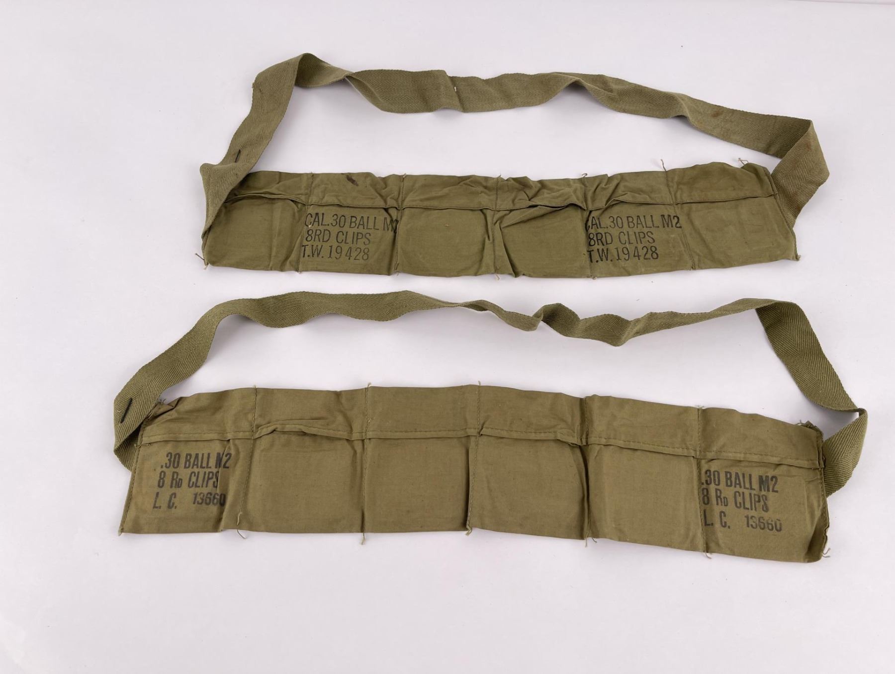 WW2 M1 Garand Bandoleers