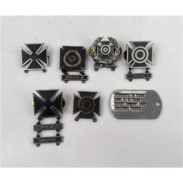 WW2 US Army Shooting Marksmanship Badges
