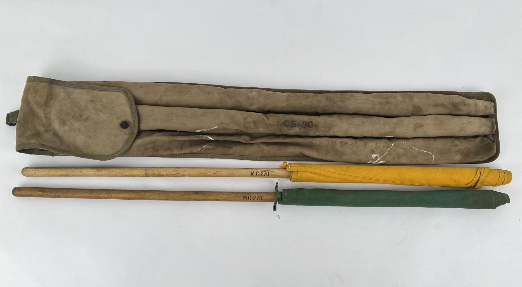 WW2 Red Green Yellow Signal Corps Flags