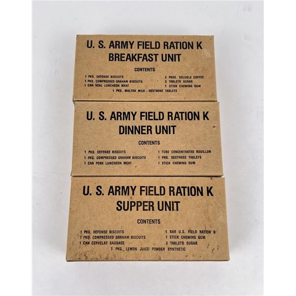 WW2 Reproduction Brown K Ration Boxes