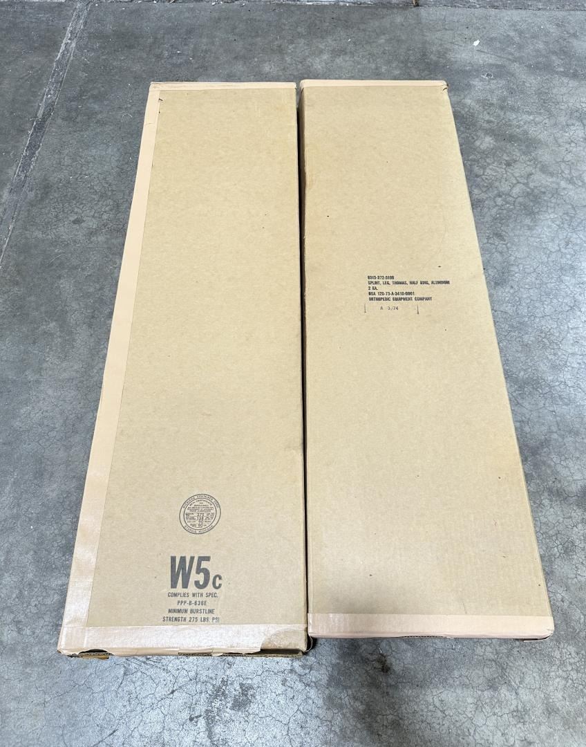 Vietnam Medical Trauma Leg Splint Aluminum