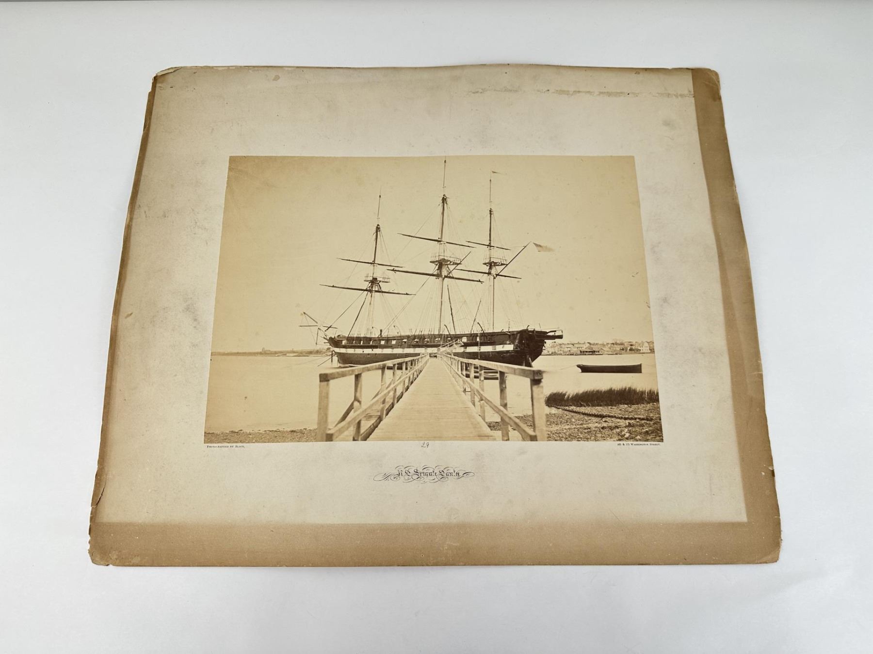 Civil War US Navy Frigate Santee Ship Photo