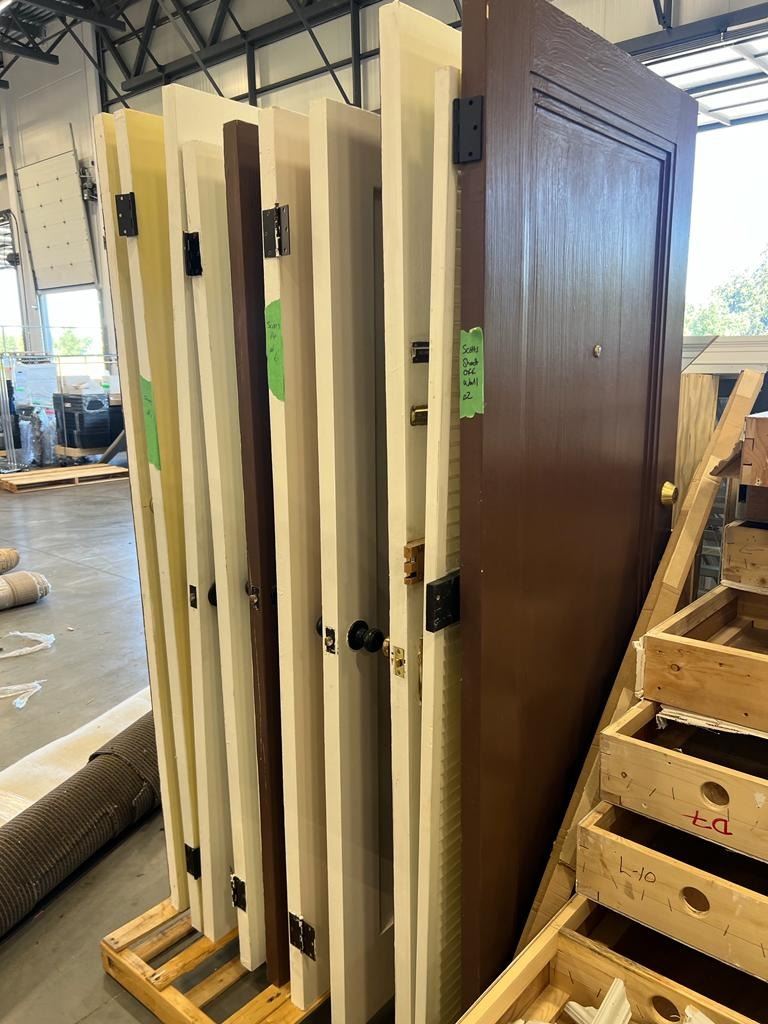 Large group of assorted doors