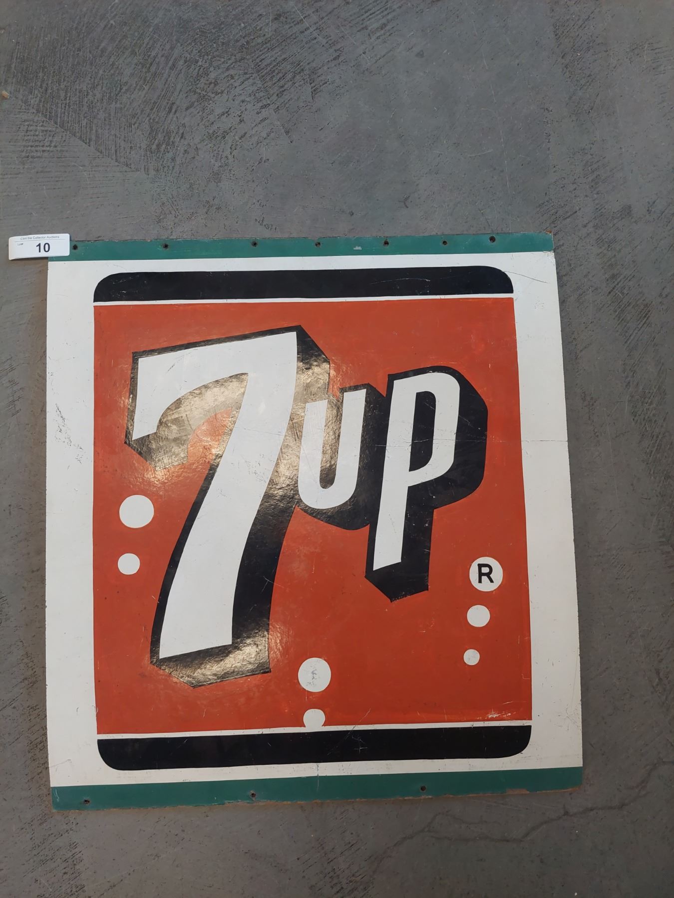 hand Painted 7up sign