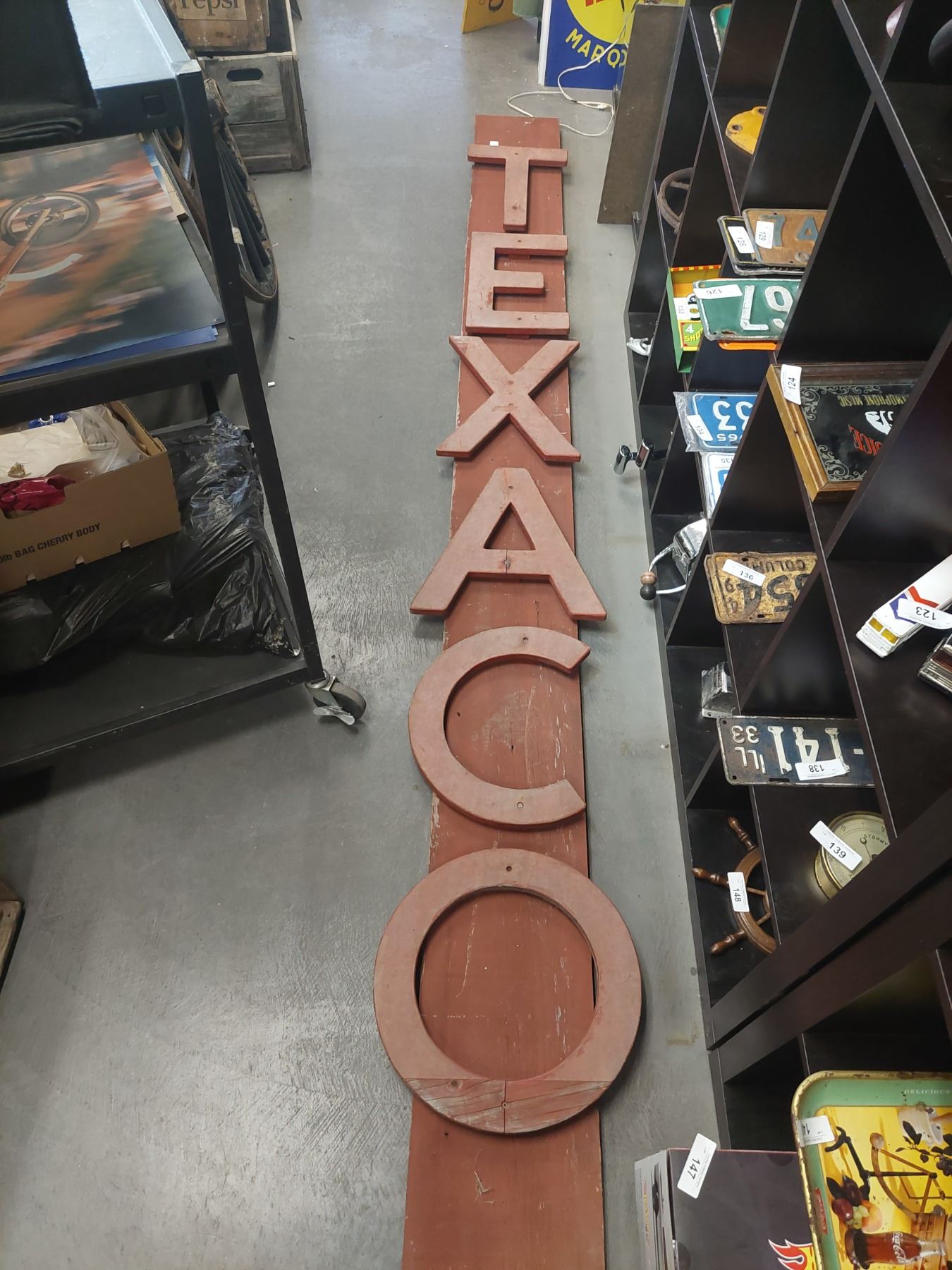 Custom Wooden Texaco Sign