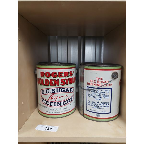 Pair Of Vintage Cans