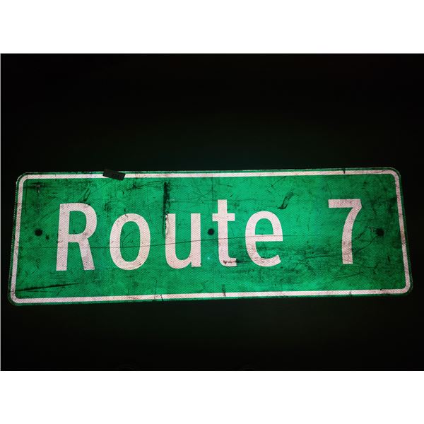 Vintage Metal Highway Sign