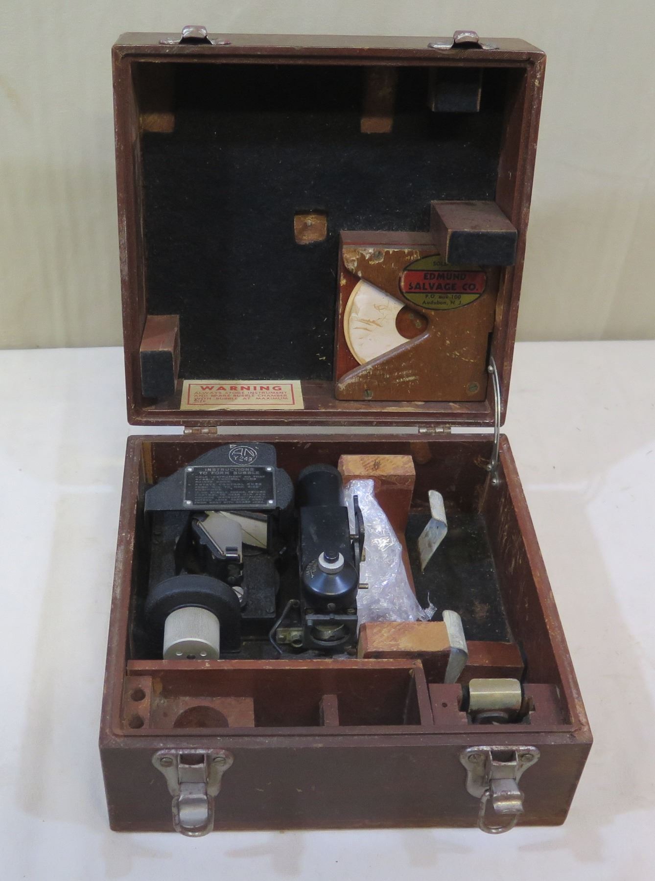 Wwii Us Army Air Force Bubble Sextant In Box Oahu Auctions