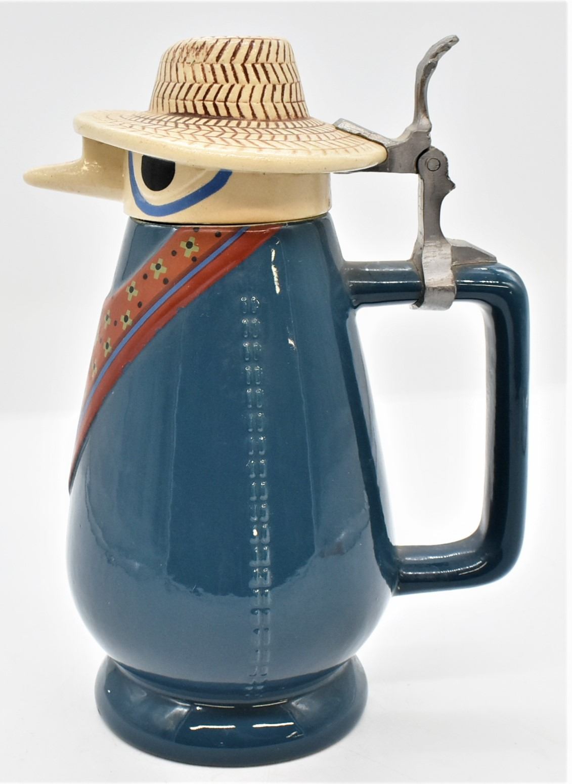 German Utica Club Farmer Mugee Character Stein