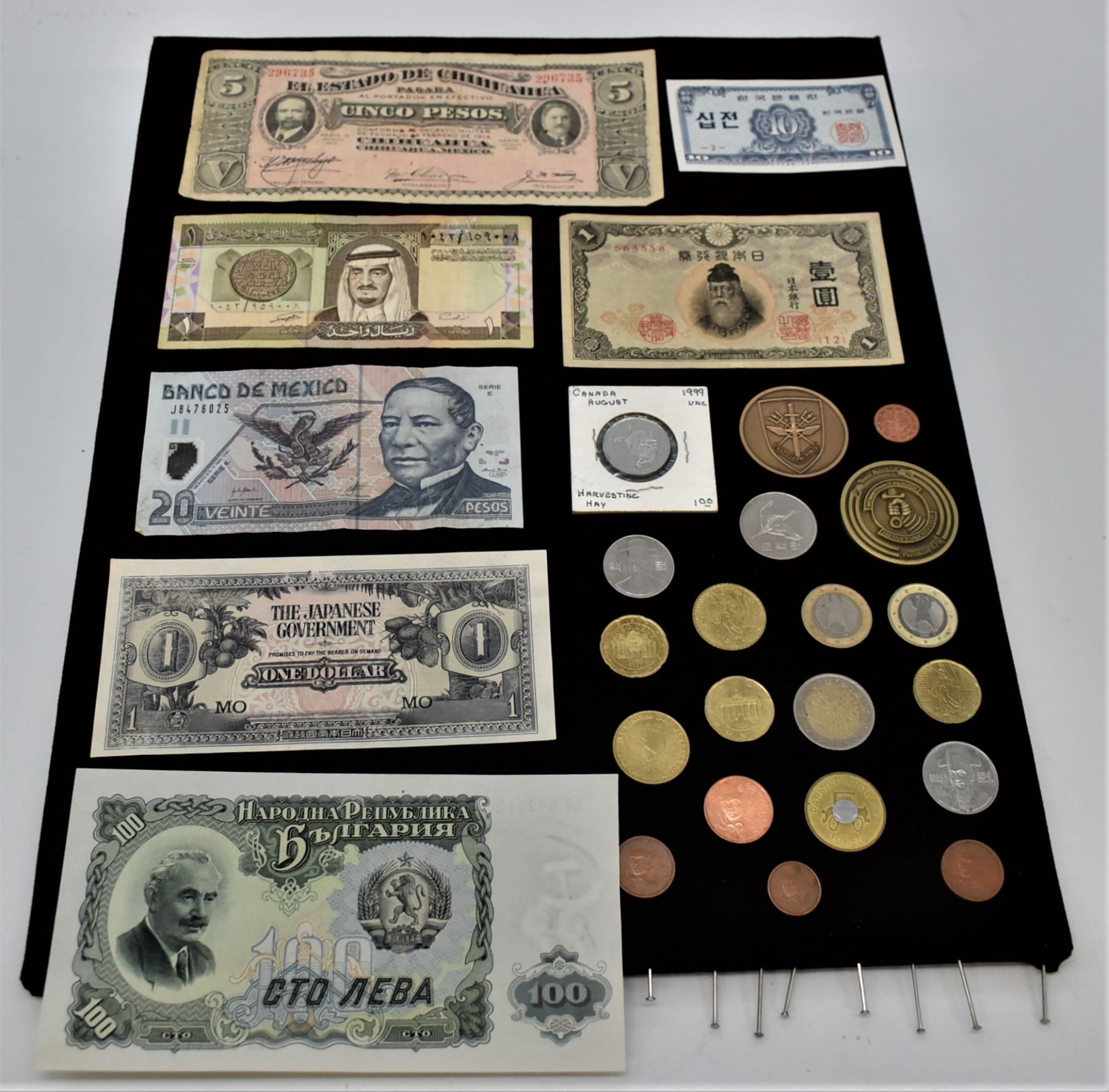 Estate Paper Money, Coins, & Challenge Coins