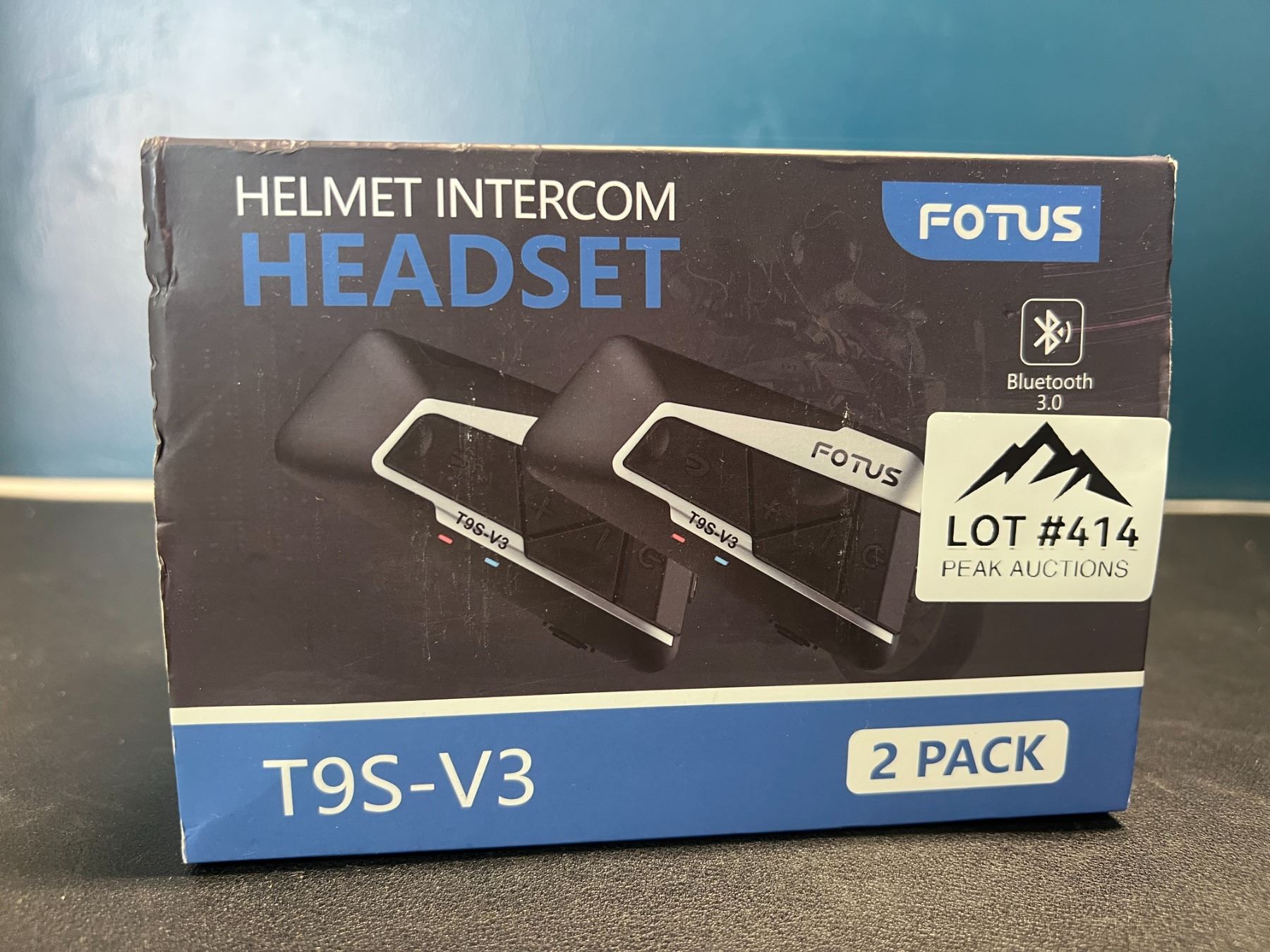 Lot of Fotus Motorcycle Helmet Bluetooth Intercom/Headsets - 2pack