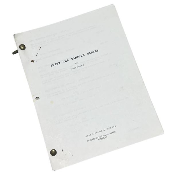 Buffy the Vampire Slayer (1996 - 2003) - Original Rare Pilot Script - Lot A