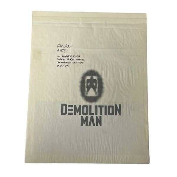 Demolition Man (1993) - Concept Logo Design With Hand Drawn Notes ...