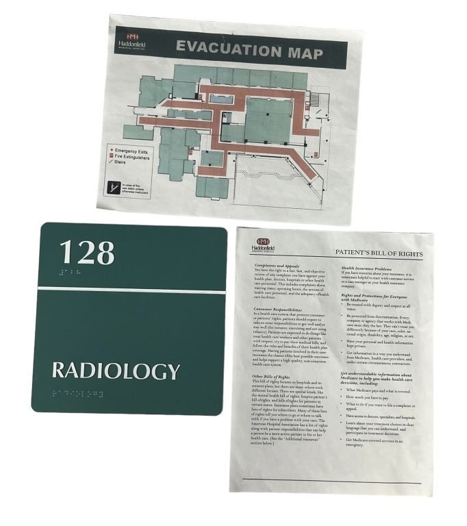 Halloween Ends (2022) - Haddonfield Hospital Signs - Lot 3