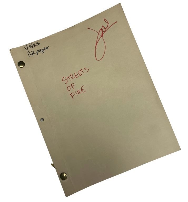 Streets of Fire (1984) - Signed Original Script (From Joel Silver)
