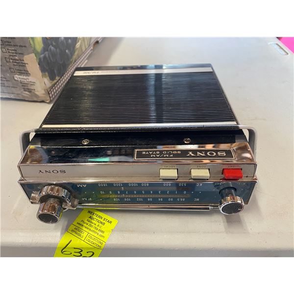 Sony FM/AM solid state radio