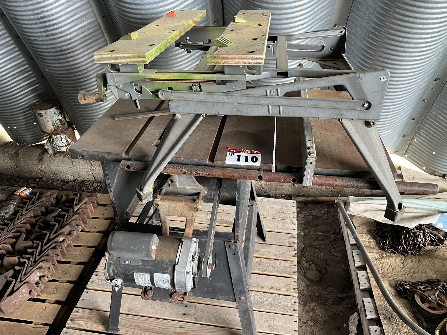 Table Saw with Workmate Bench