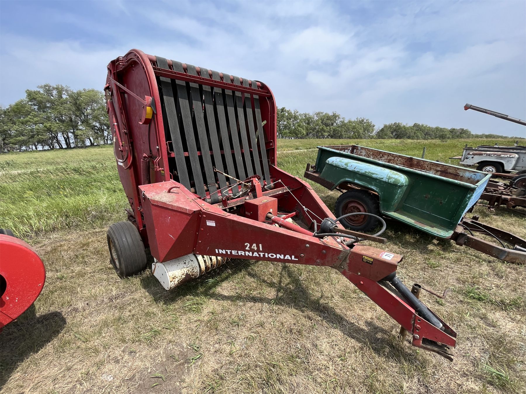 International 241 Round Baler