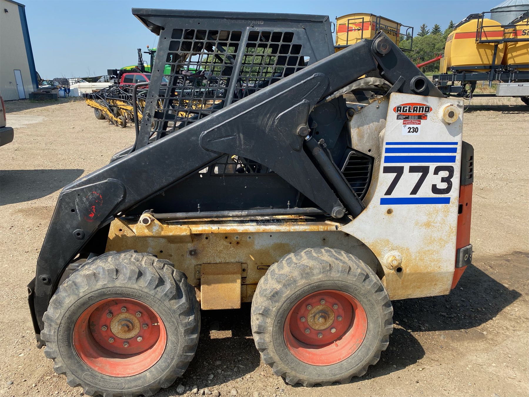 Bobcat Skid Steer Model 773 with Bucket. Diesel. 2305hrs. Serial #509638234