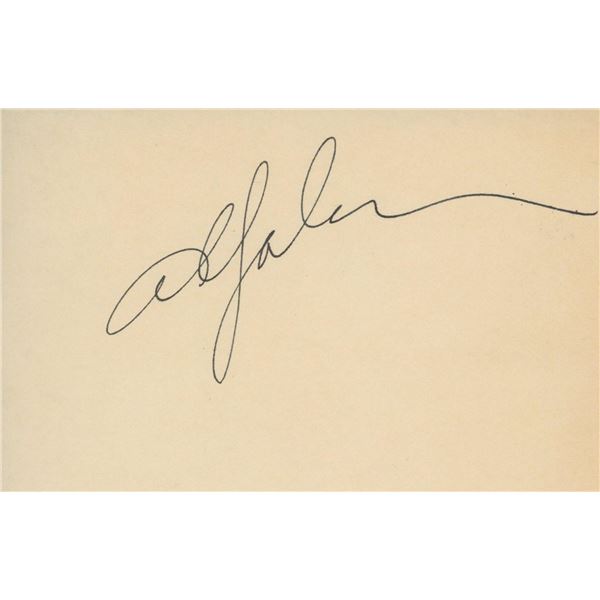 Al Jolson original signature. GFA Authenticated