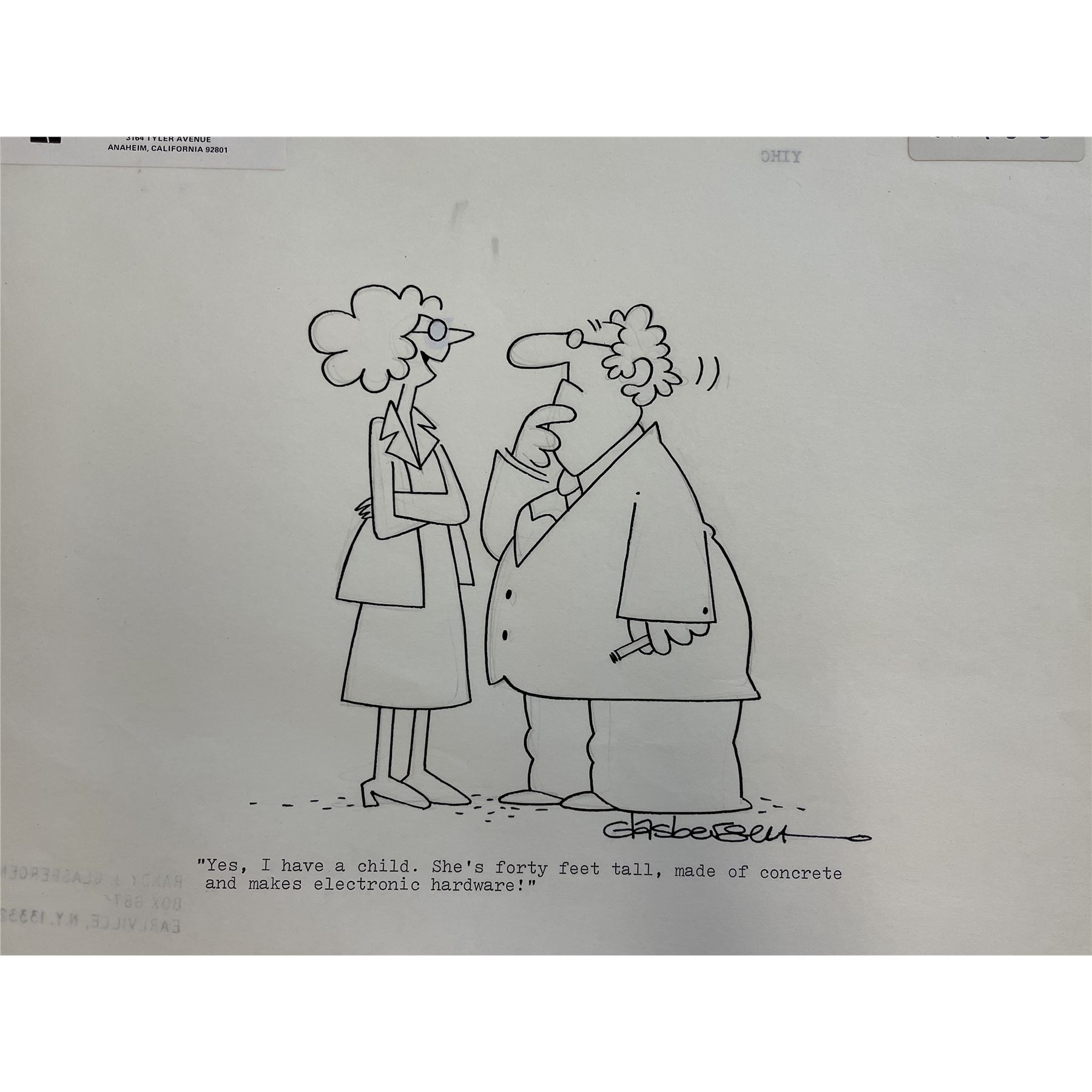 Randy Glasbergen Original Cartoon