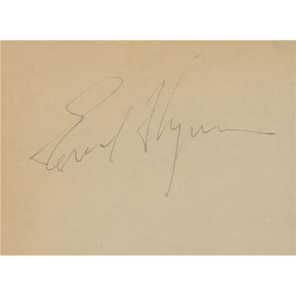 Errol Flynn original signature. GFA Authenticated Errol Flynn original signature. GFA Authenticated