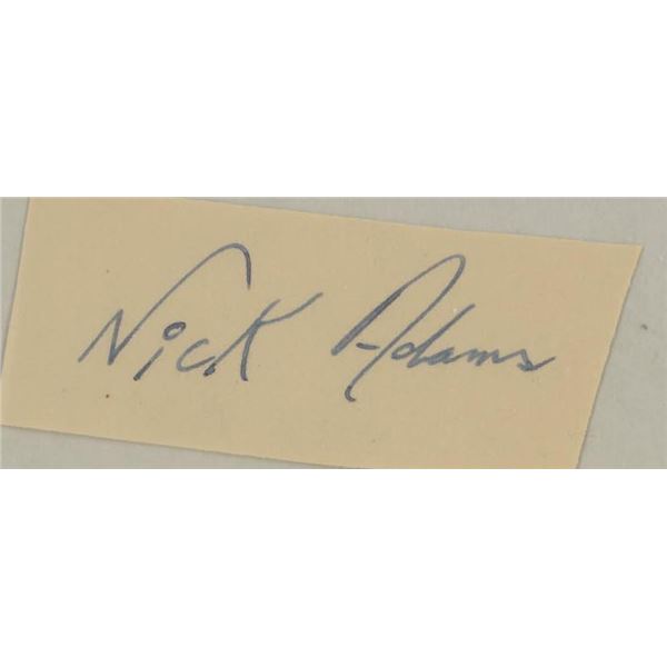 Nick Adams signature cut. GFA Authenticated