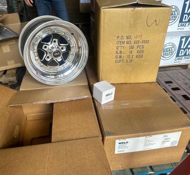 Qty 4 Weld Engineering 88b 508278 Aluma Star Wheels 15x8 And Box Caps