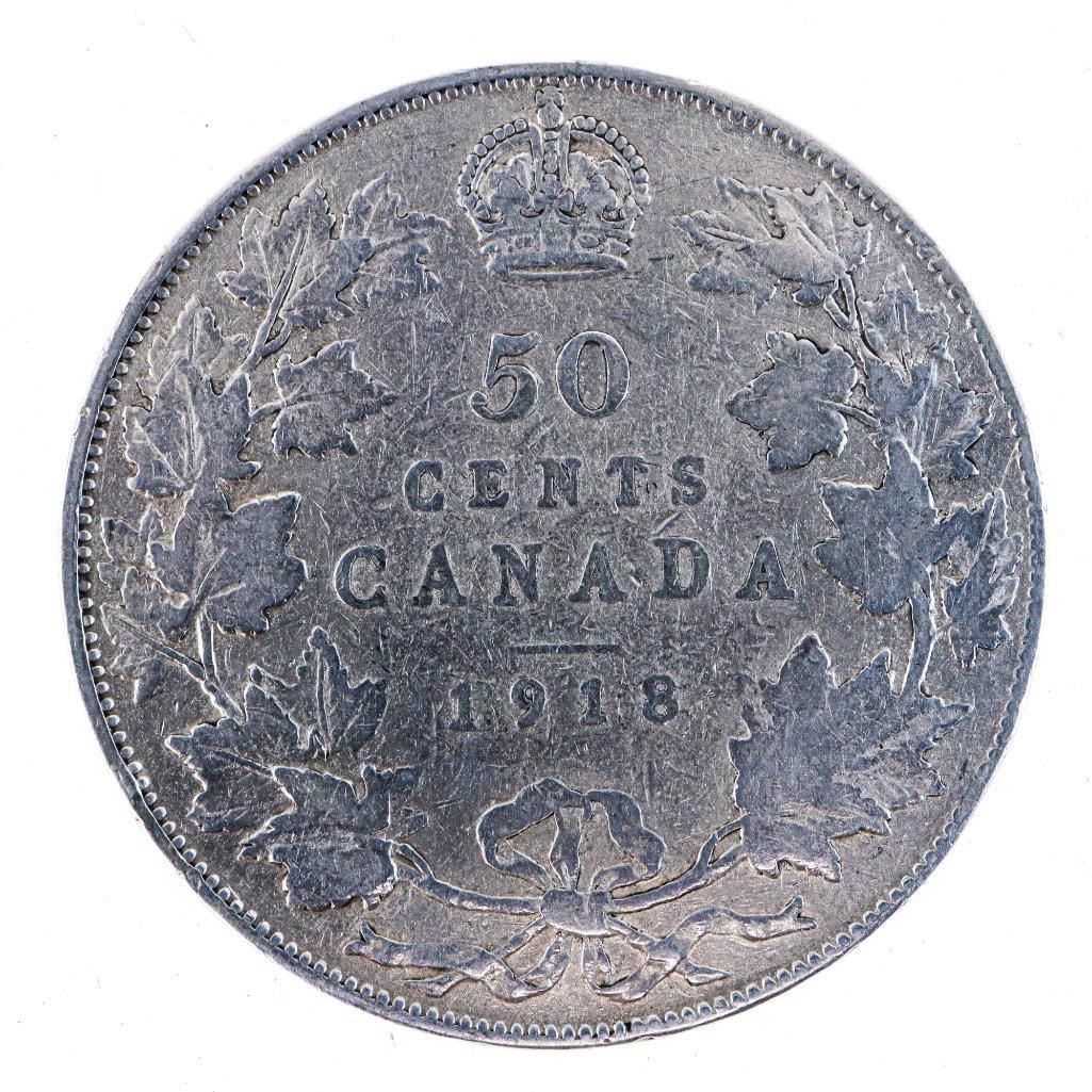 Canada, 1918 Silver 50 Cents