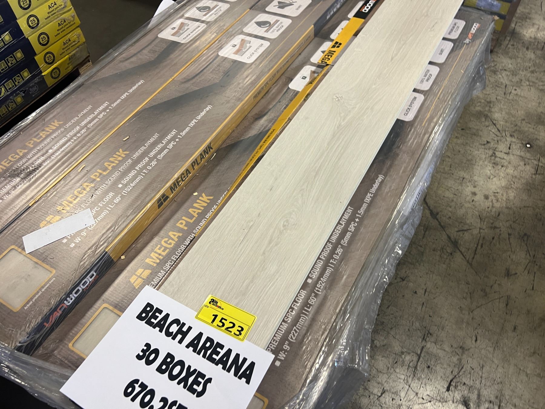 VANWOOD MEGA PLANK IN BEACH AREANA ENGINEERED HARDWOOD FLOORING 30 ...