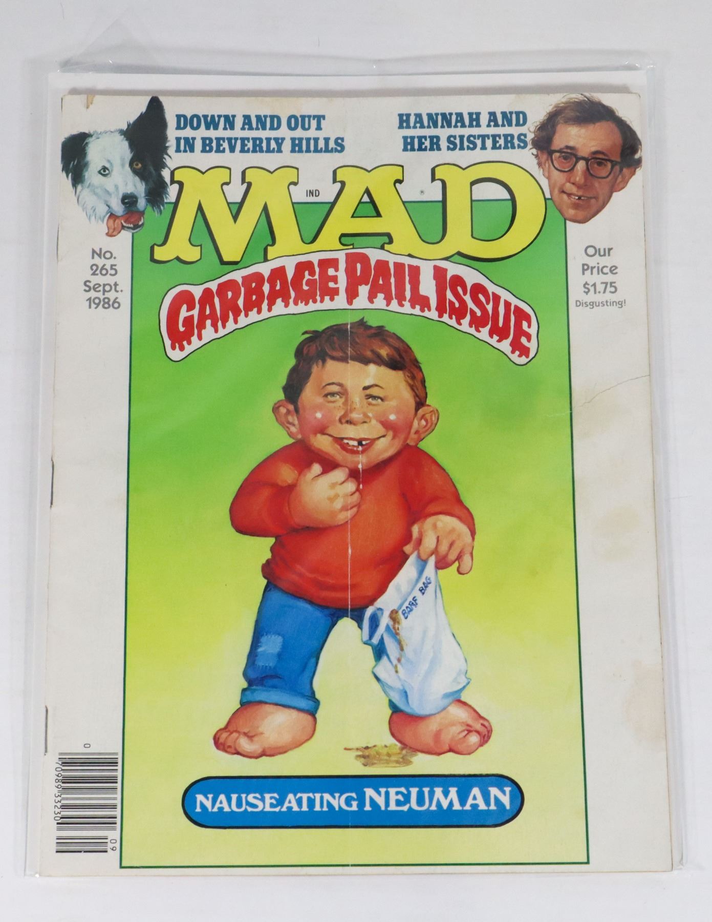 #876 MAD MAGAZINE #265 SEPTEMBR 1986 GARBAGE PAIL