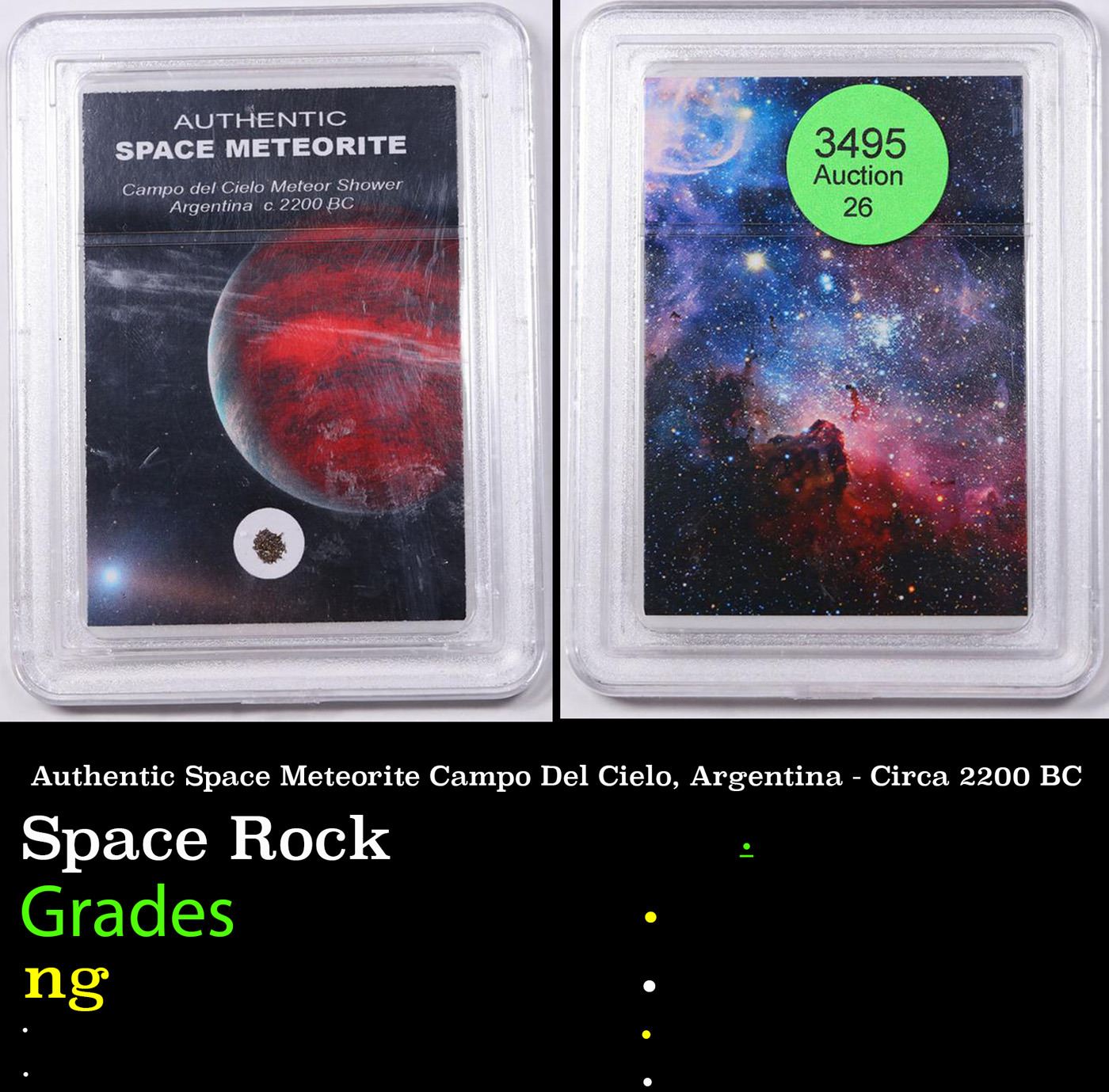 Authentic Space Meteorite Campo Del Cielo Meteor Shower Argentina c ...