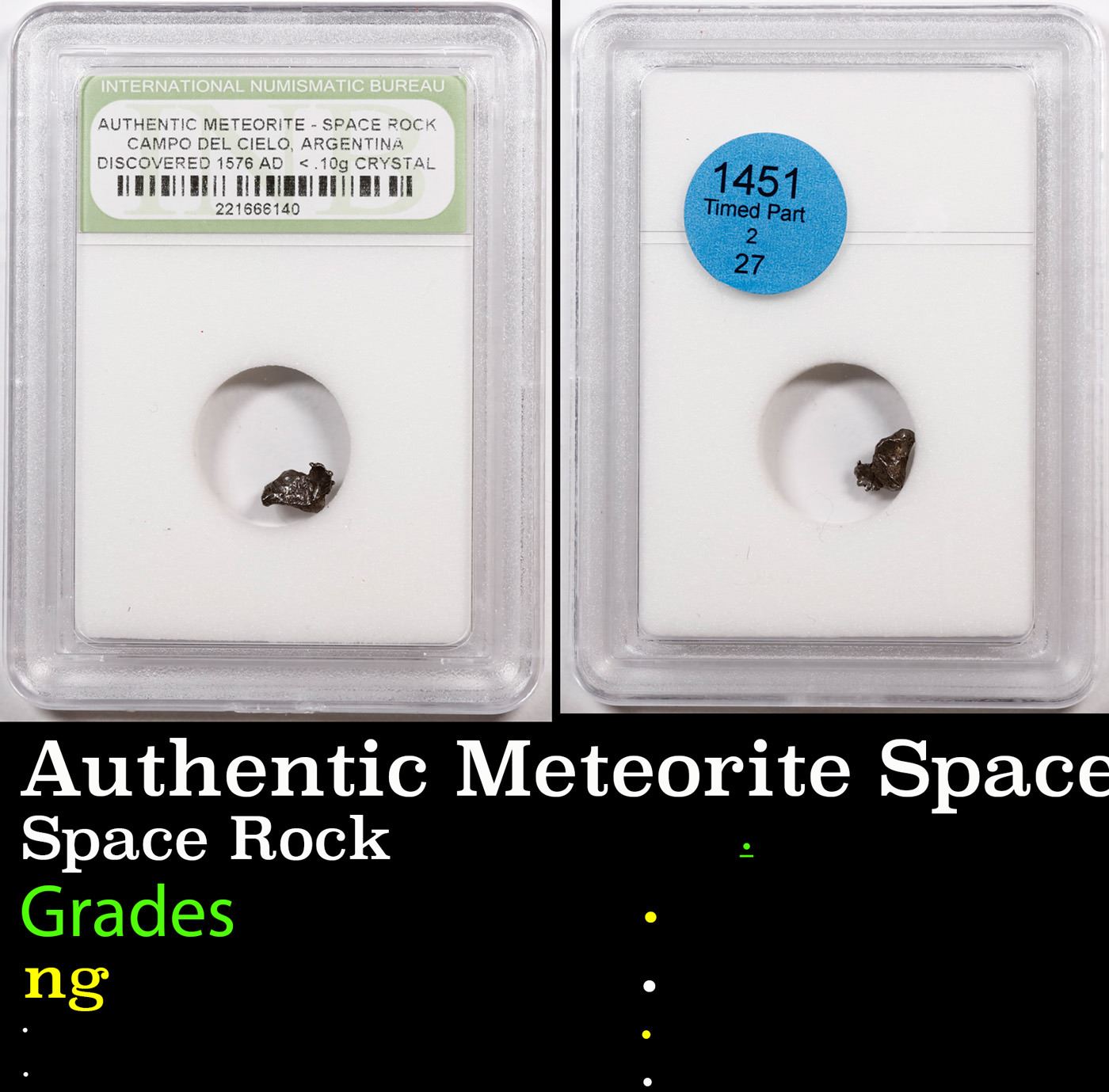 Authentic Meteorite Space Rock - Campo Del Cielo Argentina Discovered ...