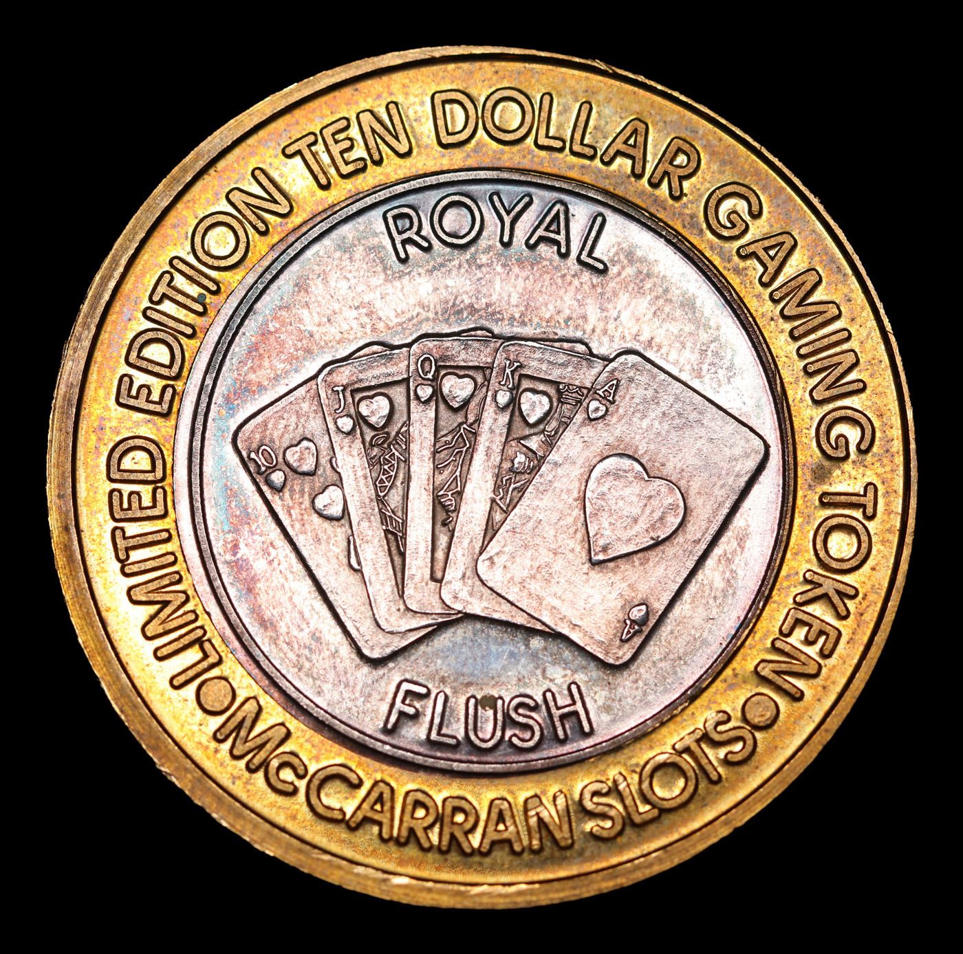 10 Dollar Limited Edition Gaming Token .999 Silver - McCarran Airport ...