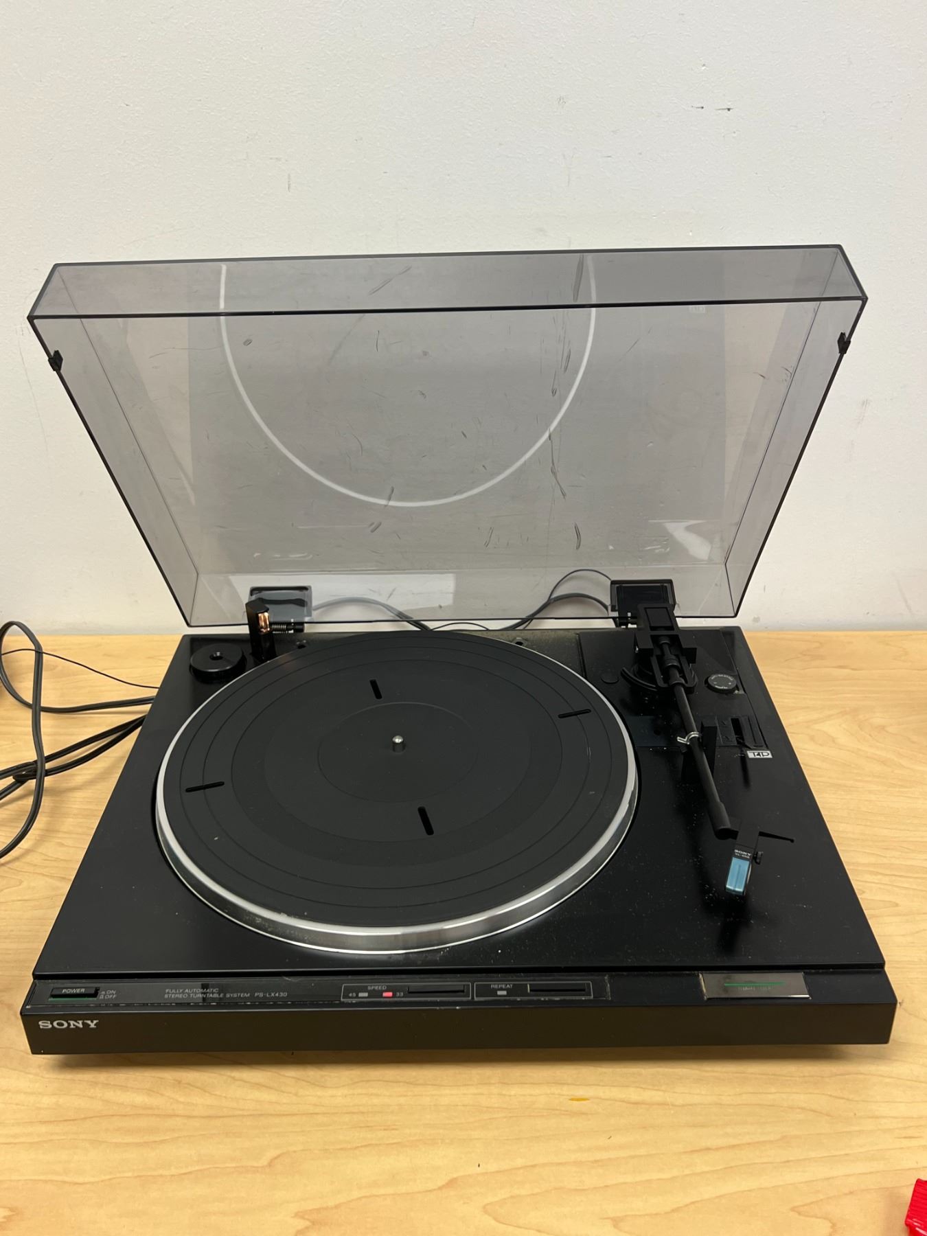 Sony PS-LX430 Fully Automatic Stereo Turntable Record Player as pictured