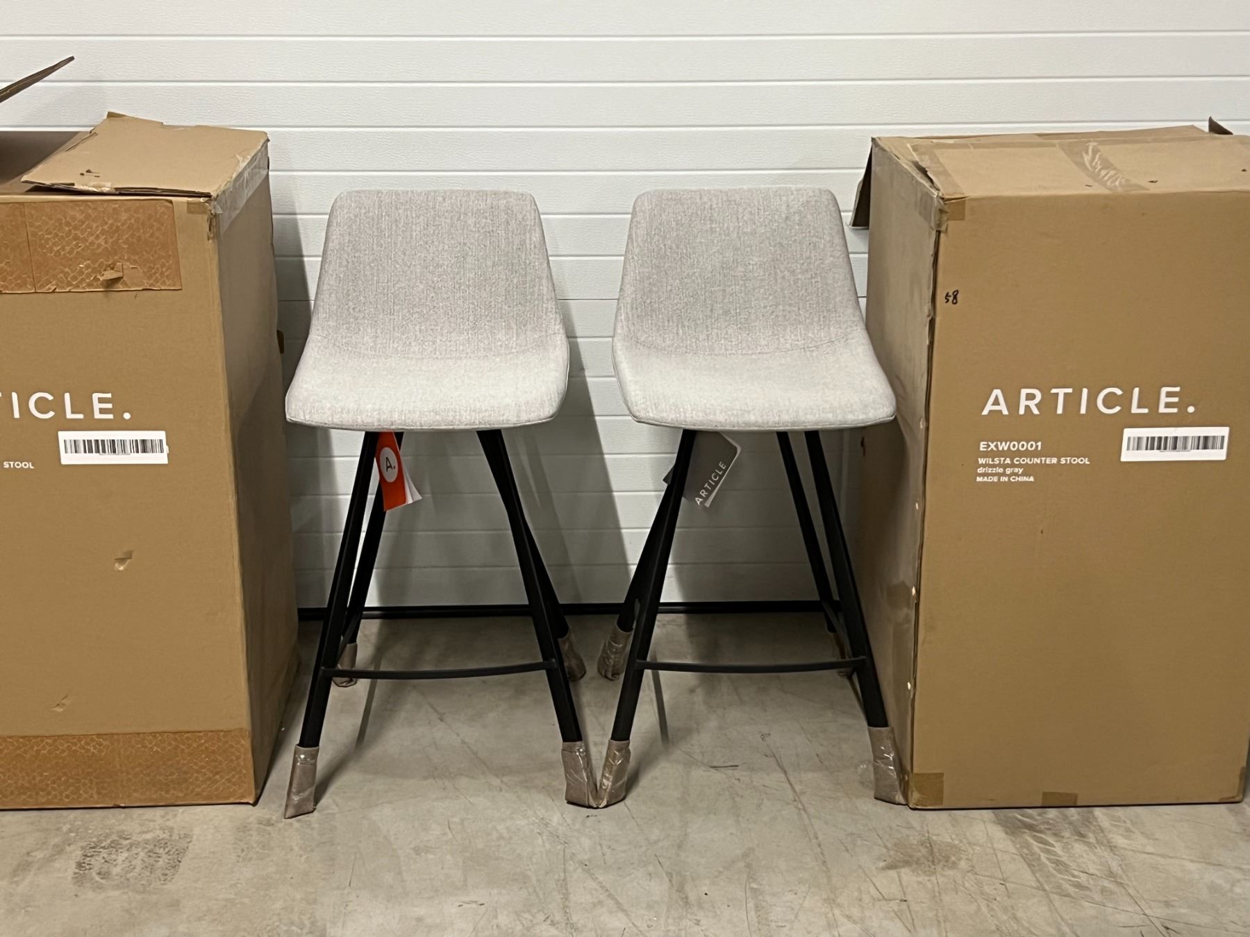 2 Article Wilsta Counter Stools - look new in boxes