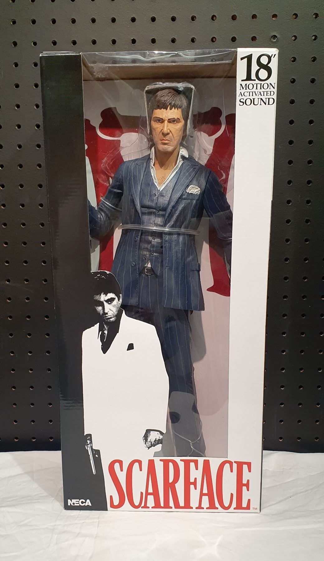 "Scarface" - Al Pacino 18in motion activated sound action figure by ...