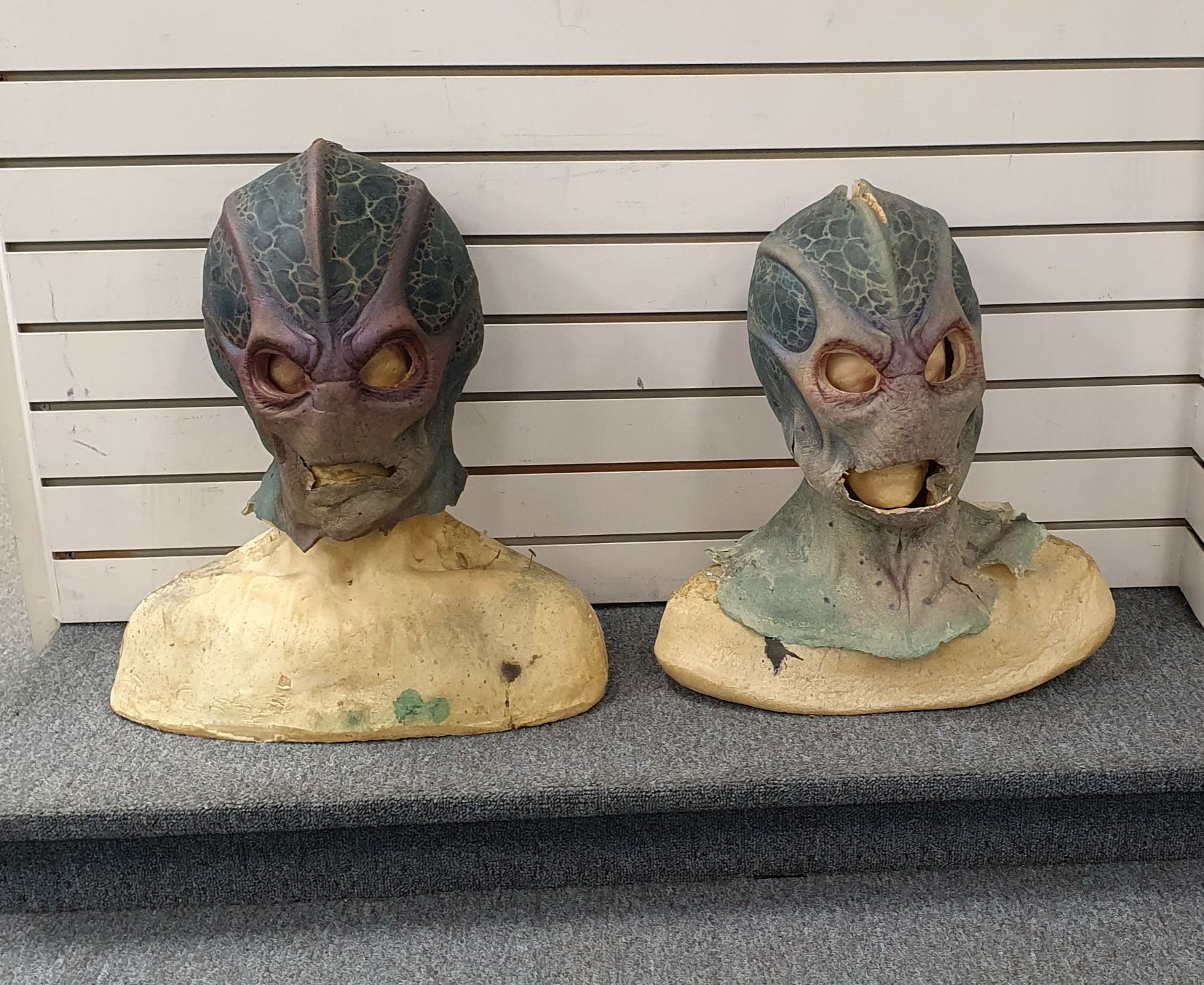 "Resident Alien" - Group of 2 Hero/Stunt Alien face masks w/ face ...
