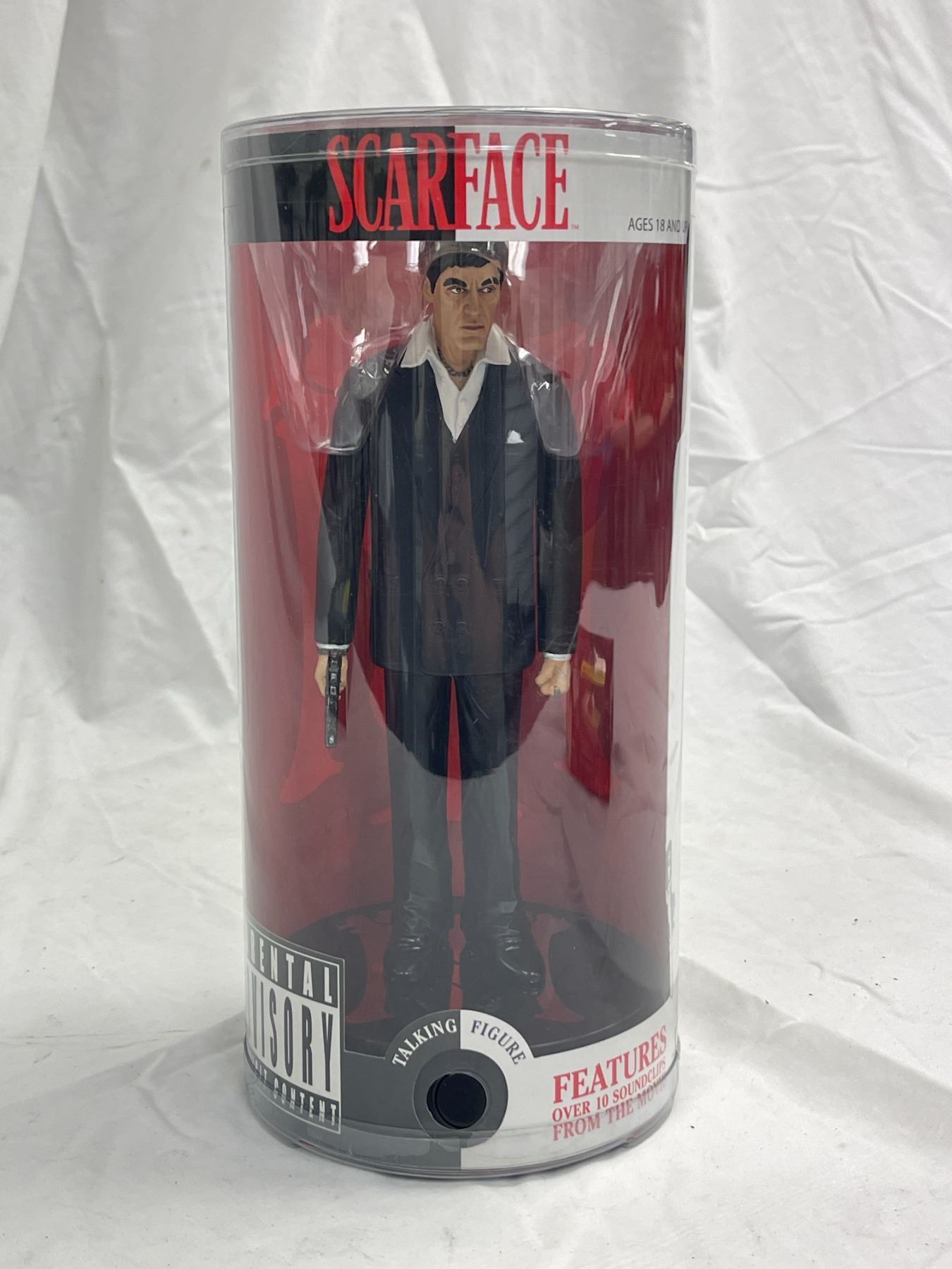 Collectible vintage "Scarface" Al Pacino in black talking figure in box ...