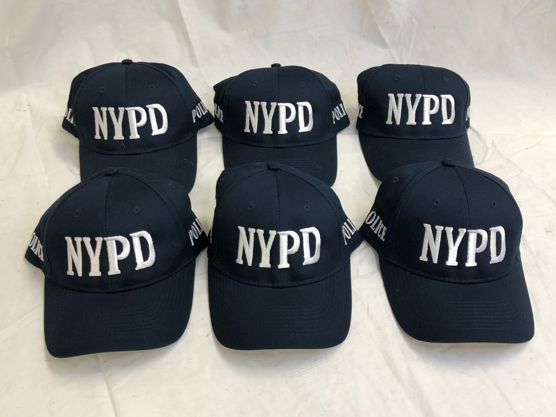 Set of 6 NYPD caps