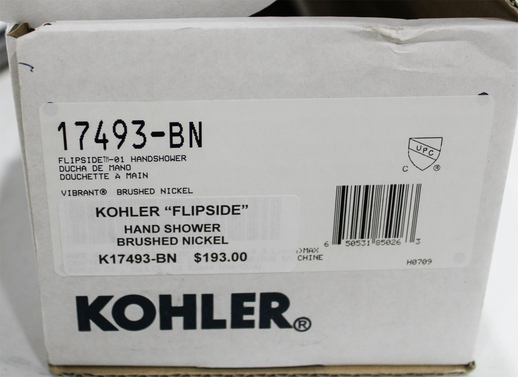 KOHLER BRUSHED NICKLE FLIPSIDE HAND SHOWER