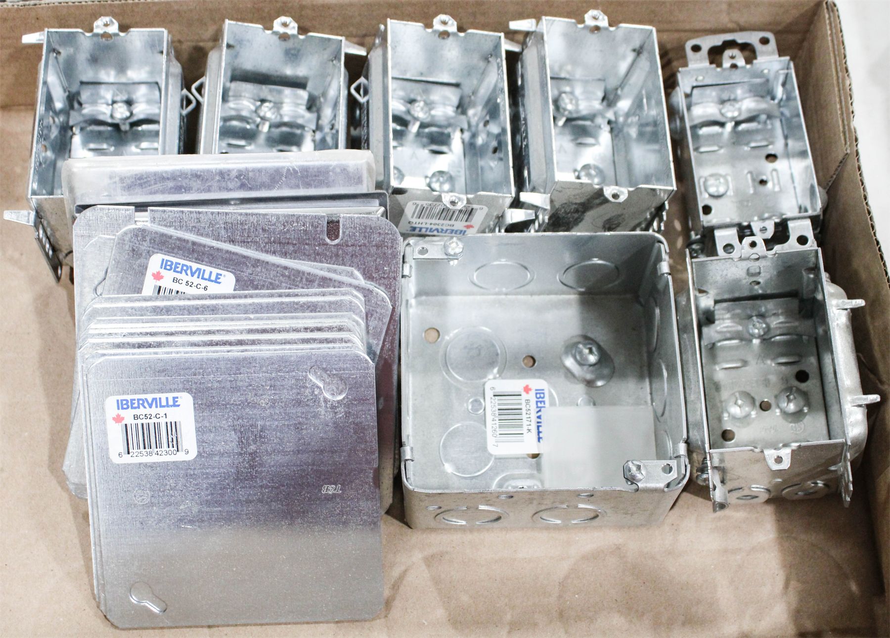 LOT OF ASSORT. ELECTRICAL OUTLET BOXES