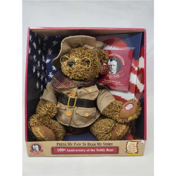 Collectible 100th Anniversary Teddy Bear Theodore Roosevelt