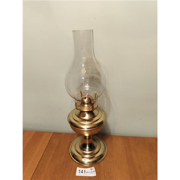 Keorsene Hurricane Lamp 17 Inches High Beck Auctions Inc