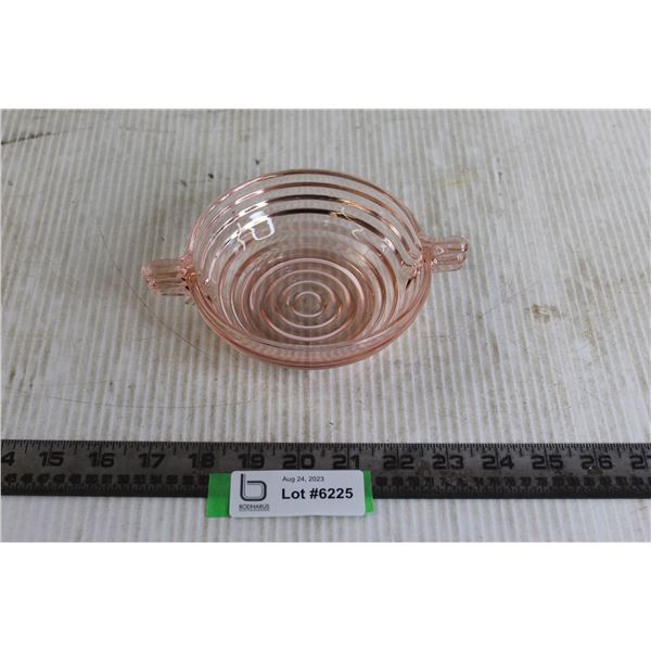 Manhattan Pink Depression Glass Bowl Bodnarus Auctioneering