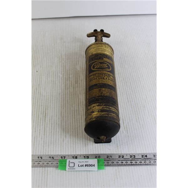 Vintage Pyrene Fire Extinguisher Bodnarus Auctioneering