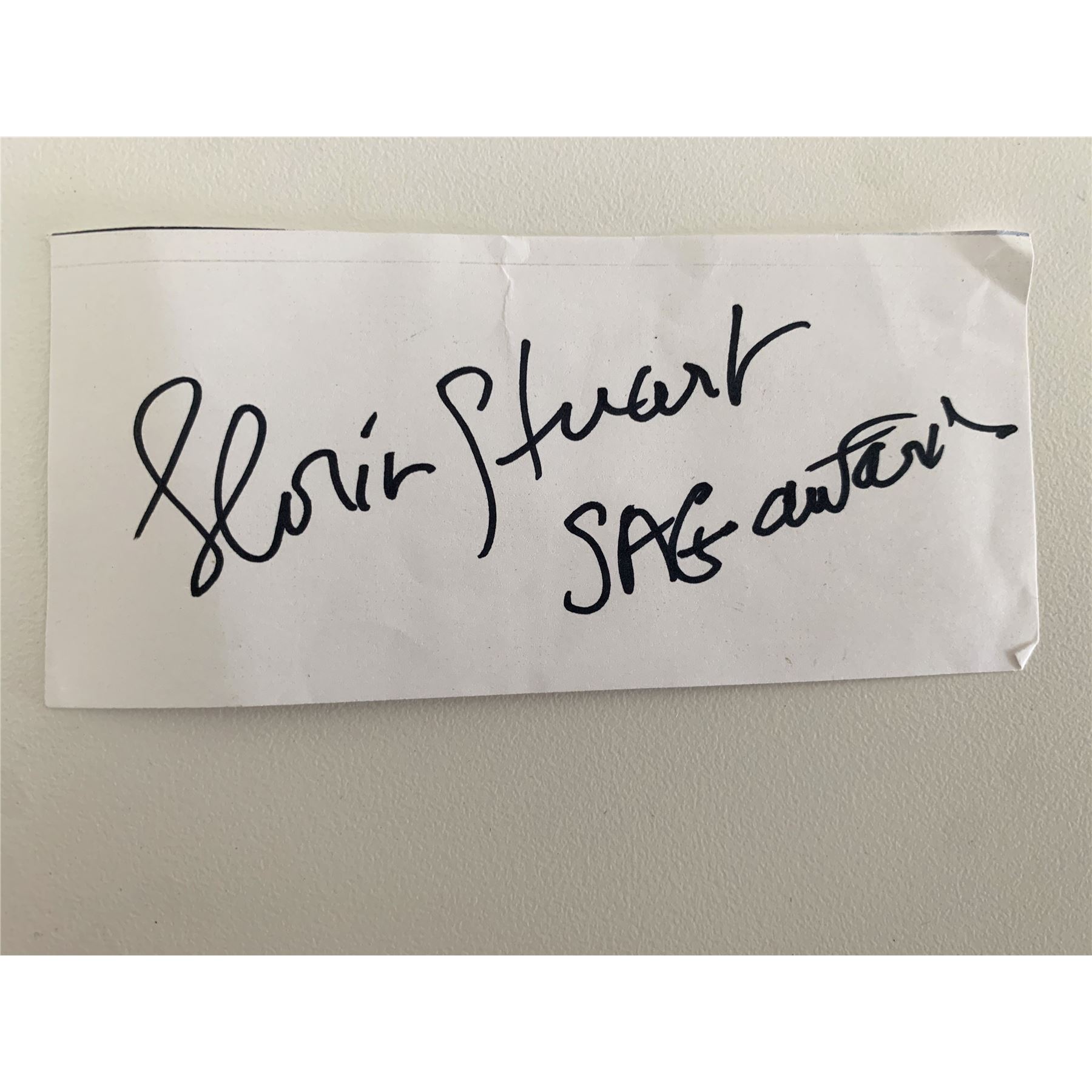 Titanic actress Gloria Stuart original signature