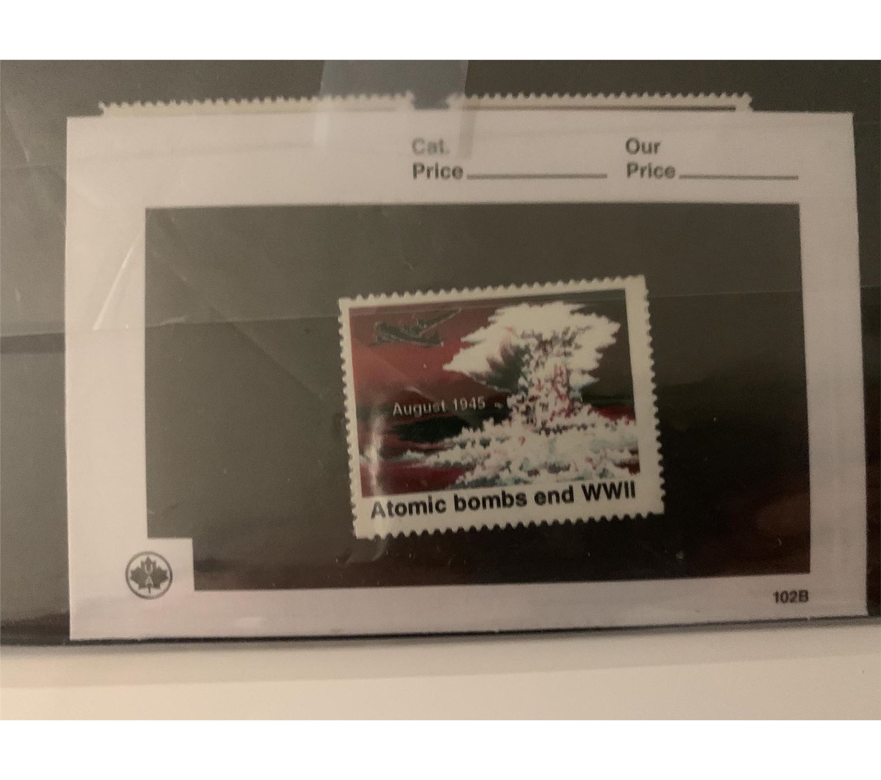 Atomic Bombs End WWII stamp- rare