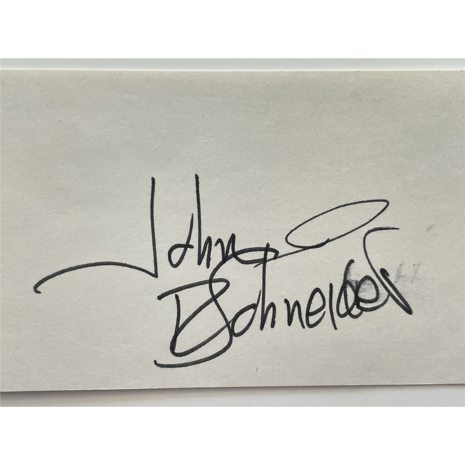 John Schneider original signature cut