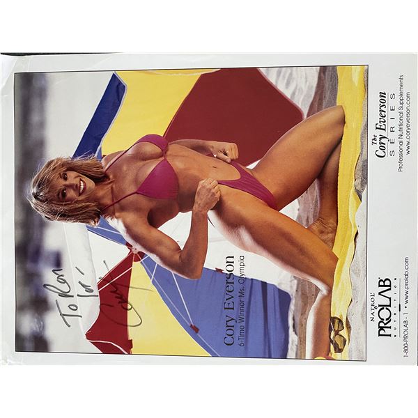 Ms Olympia Cory Everson Signed Flyer